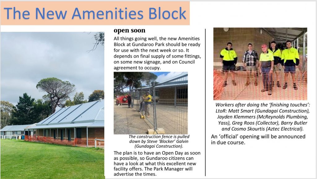 The new AB article | Gundaroo